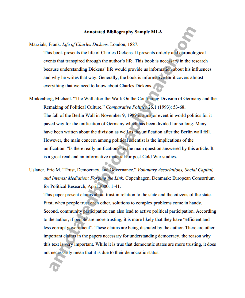 Turabian Annotated Bibliography Format Turabian Style Guide Olson 