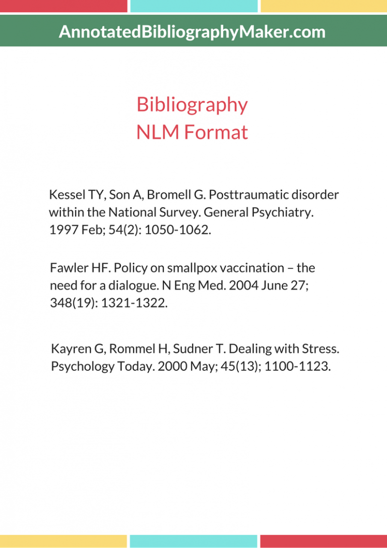 Formatting References in NLM Citation Style Formatting References in NLM Citation Style