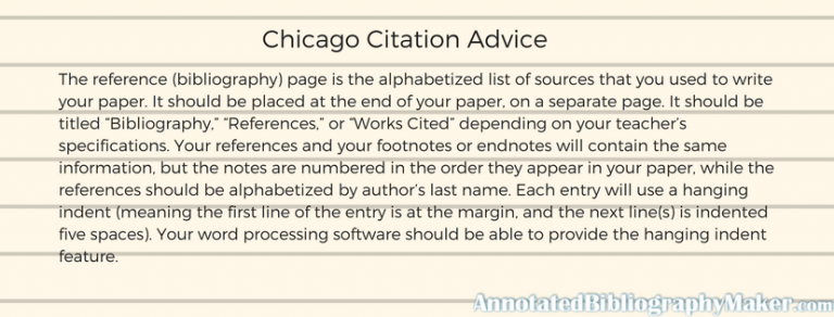 The Best Chicago Style Bibliography Help