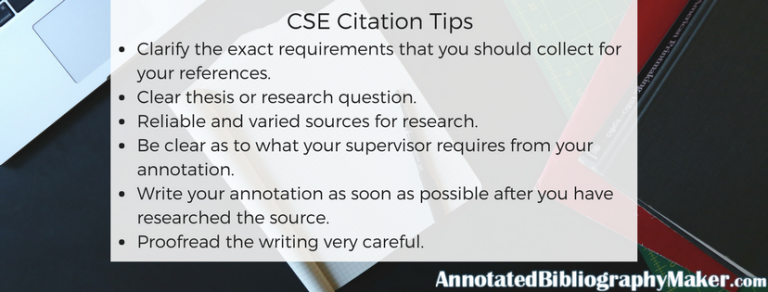 Use Our CSE Format Example to Do It Right