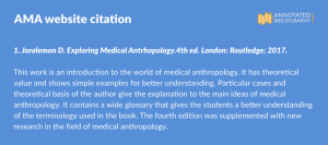 Correct AMA Annotated Bibliography: Things to Know